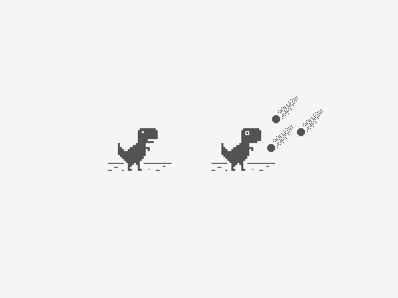 Dinosaur - Google Dinosaur Run Game - Browser Games - The Spriters Resource